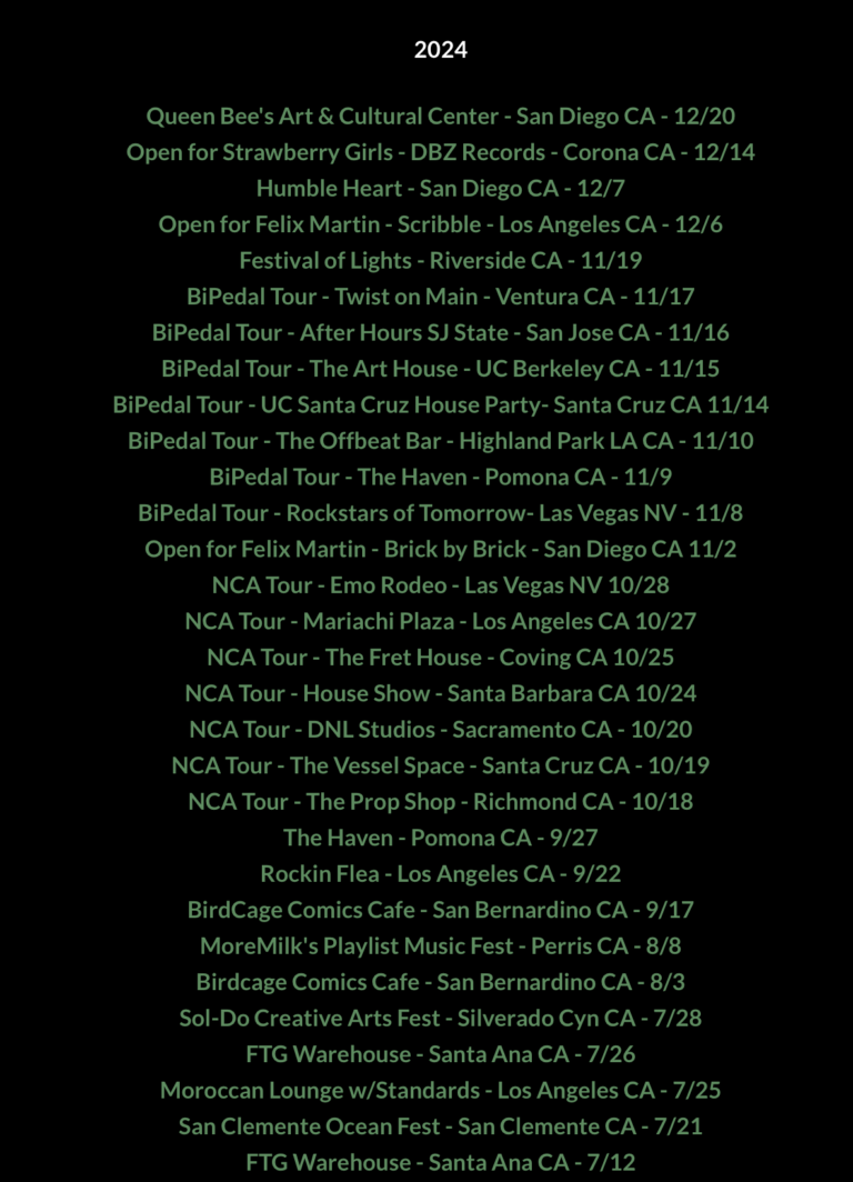 PAST SHOWS - Stereosity
